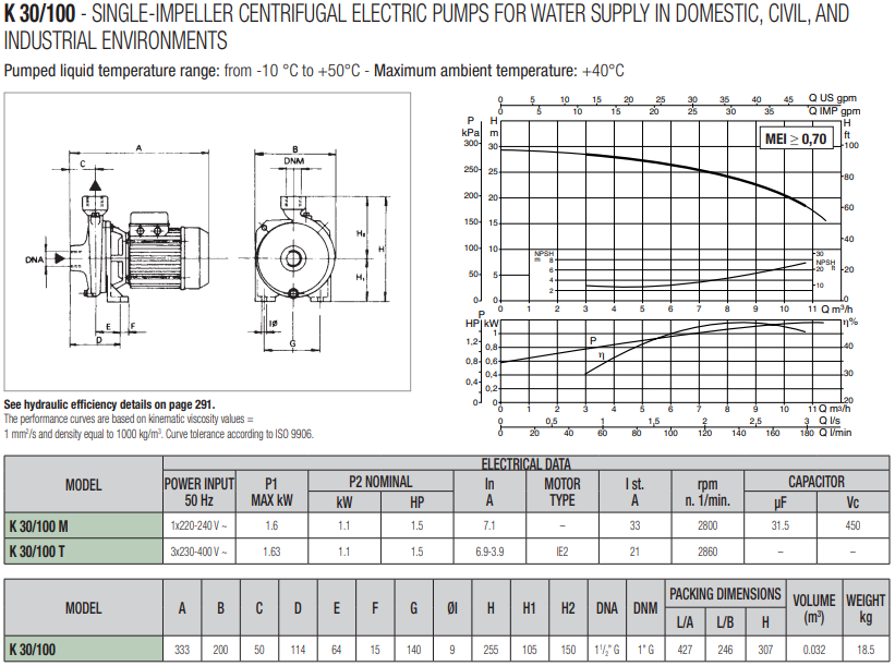 Buy DAB K 30/100 M Single-Impeller Centrifugal Pump