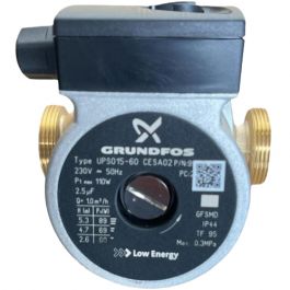 Grundfos OEM UPS0 15-60B Brass 130mm Secondary Hot Water Circulator 240v